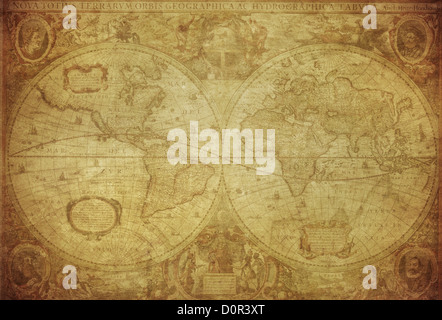 Antique Map Africa 1630 Stock Photo - Alamy