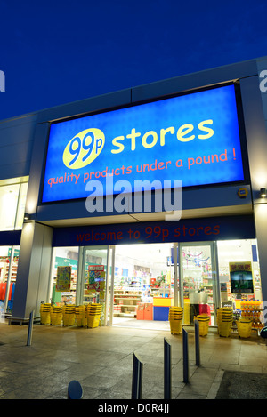 99p stores shop front and logo Stock Photo - Alamy