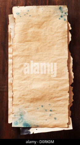 Torn sheets of old paper. Torn vintage paper shreds set Stock Photo - Alamy
