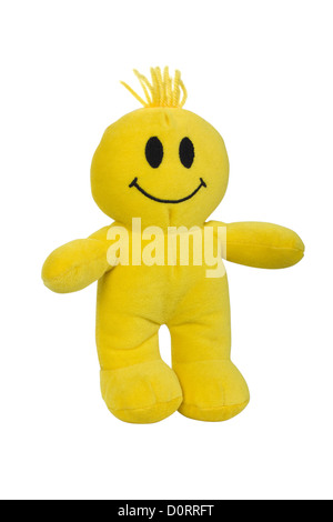 Soft toy with smiley face Stock Photo - Alamy