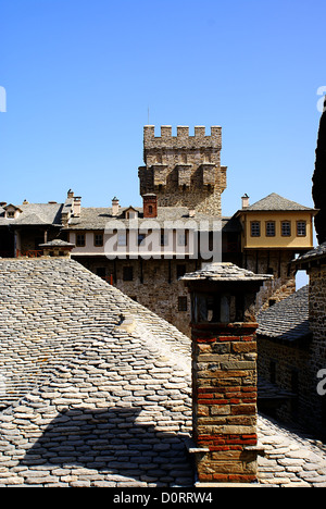 Mount Athos, Stavronikita monastery, Greece, Halkidiki, Eastern Europe ...