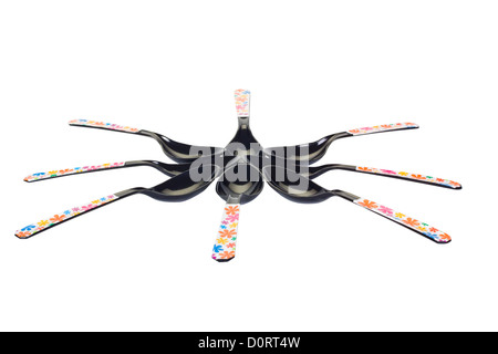 Star shape made from spoons Stock Photo - Alamy