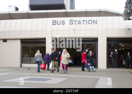 The entrance to Middlesbrough bus station Stock Photo - Alamy