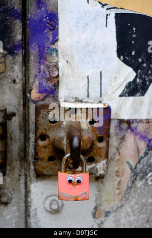 Eyes and a padlock Stock Photo - Alamy