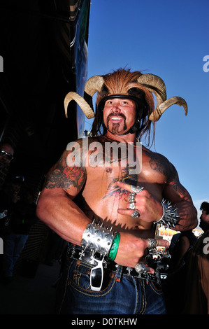 Rally, biker, man, black hills, tattoo, vertical, freak, muscle, rings ...