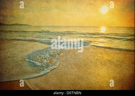 grunge image of tropical beach Stock Photo - Alamy