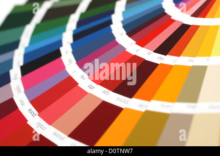 Pantone, cmyk, ral sample colors catalogue. color swatches Stock Photo ...