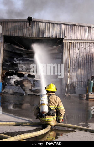 Selland Construction Commercial Structure Fire Stock Photo - Alamy