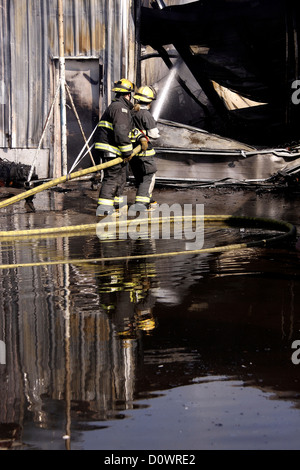 Selland Construction Commercial Structure Fire Stock Photo - Alamy
