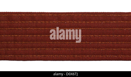 Brown karate belt isolated on white. Martial arts uniform Stock Photo ...