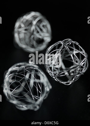 Beautiful abstract wires on a black background. Modern technological ...