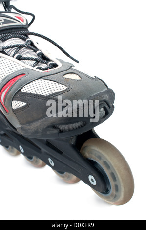 Close up of Inline roller skater ready to start Stock Photo - Alamy
