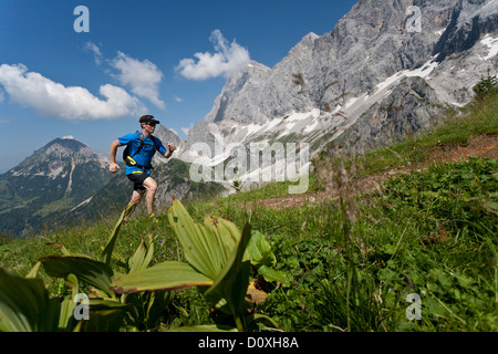 Trailrunning, Trail running, Trail, Ramsau, Dachstein, Styria, Austria ...