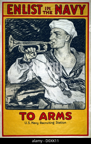 World War I, American, recruitment, poster, Uncle Sam, army, troops ...