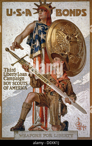 World War I American war bonds campaign poster by J.C. Leyendecker ...