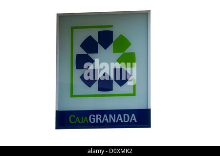 Caja Granada Bank Sign Spain Spanish Signs Stock Photo - Alamy