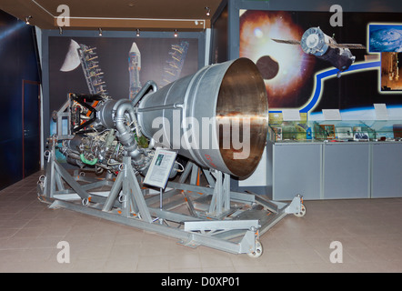 SAMARA, RUSSIA - MARCH 24: Rocket jet engine NK-33 on display at the ...