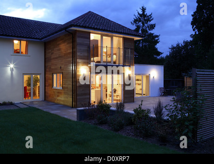 Large modern new detached house in a town in West Sussex, England, UK ...