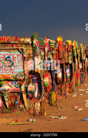 The Cadillac Ranch in Amarillo Stock Photo - Alamy