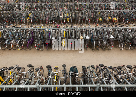 Communal bicycle rack, Ghent, Belgium Stock Photo - Alamy