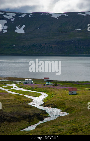 Hesteyri on the Hornstrandir Peninsula on the northwestern tip of ...