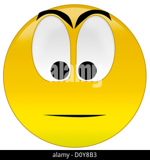 3d rendering think smiley Stock Photo - Alamy