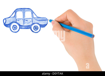 Sketch of car hand drawing Stock Photo - Alamy