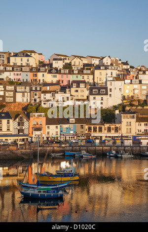 Brixham Harbour boats Stock Photo - Alamy