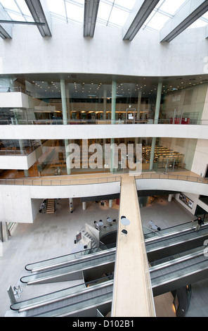 Central foyer of Det Kongelige Bibliotek, Denmark's Royal National ...