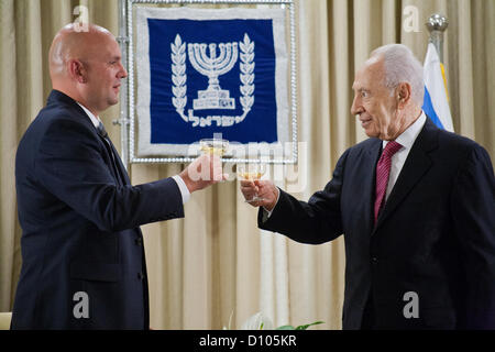 Jerusalem, Israel. 4th December 2012. President of the State of Israel ...