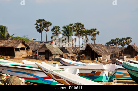 Huts island Ceylon Sri Lanka hut crude shelter dwelling home house ...