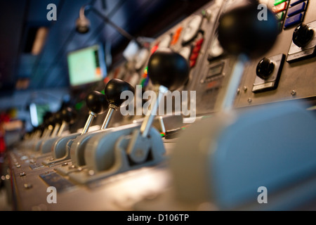 Offshore oil rig control room Stock Photo - Alamy