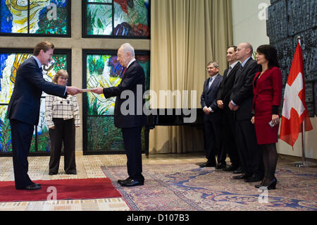 Jerusalem, Israel. 4th December 2012. President of the State of Israel ...