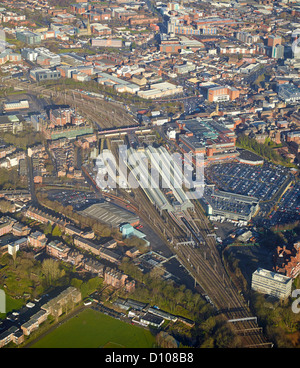aerial view of Preston railway station in Lancashire Stock Photo - Alamy