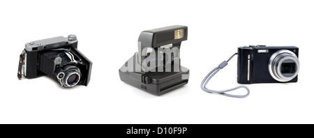 The evolution of cameras, from ancient to modern digital Stock Photo ...