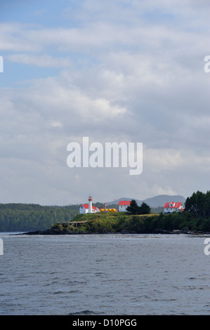 Scarlett Point Lighthouse, Balaklava Island, Vancouver Island, British ...