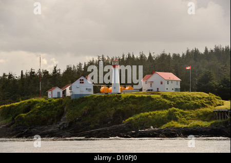 Scarlett Point Lighthouse, Balaklava Island, Vancouver Island, British ...