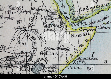 Old map of Abyssinia Stock Photo: 50319001 - Alamy