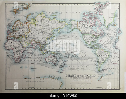 Antique map by W and A&K Johnston, printed in c.1888. Illustrating the ...
