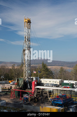 Williamsport, Pennsylvania - An natural gas well in the process of ...