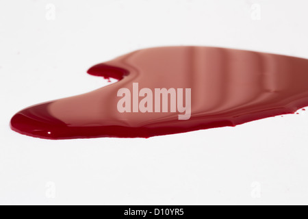 Blood puddle oozing Stock Photo - Alamy