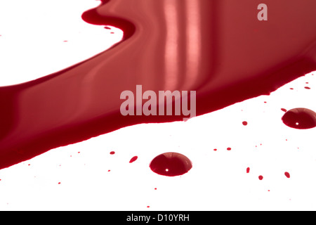 Blood puddle oozing Stock Photo - Alamy