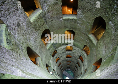 Deep ancient well inside Stock Photo - Alamy
