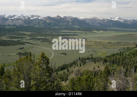 USA Idaho Galena Summit Scenic Byway autumn colors and Sawthooth ...