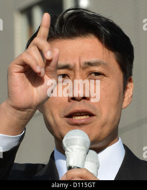 A candidate makes a stump speech in Tokyo on Jan. 23, 2026, ahead of ...
