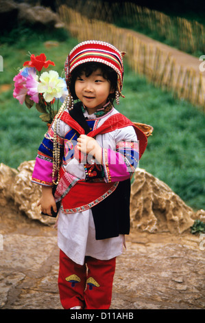 China Yunnan Province Sani girl in traditional costume Stock Photo - Alamy
