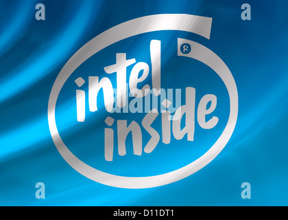 Intel inside logo symbol logotype flag Stock Photo - Alamy
