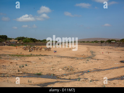 Dry Dechatu river, Dire Dawa Region, Dire Dawa, Ethiopia Stock Photo ...