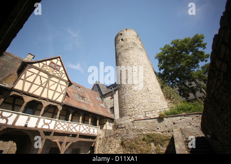 The courtyard of Kransberg Castle is pictured in Usingen-Kransberg ...