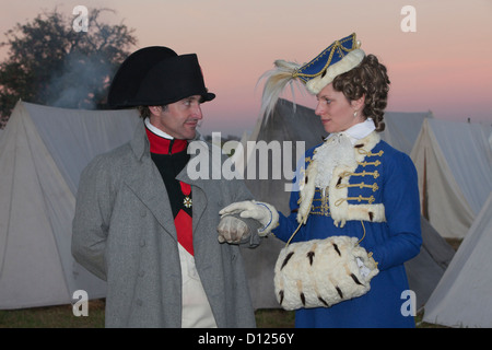 Napoleon Bonaparte (1769-1821) and his mistress Maria Countess Walewska ...